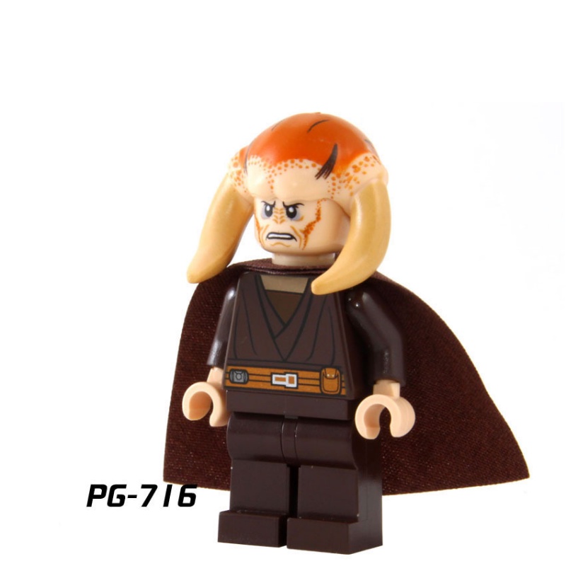 Star Wars Minifigures Shaak Ti Han Solo Luke Oola Saesee Tiin Moff ...