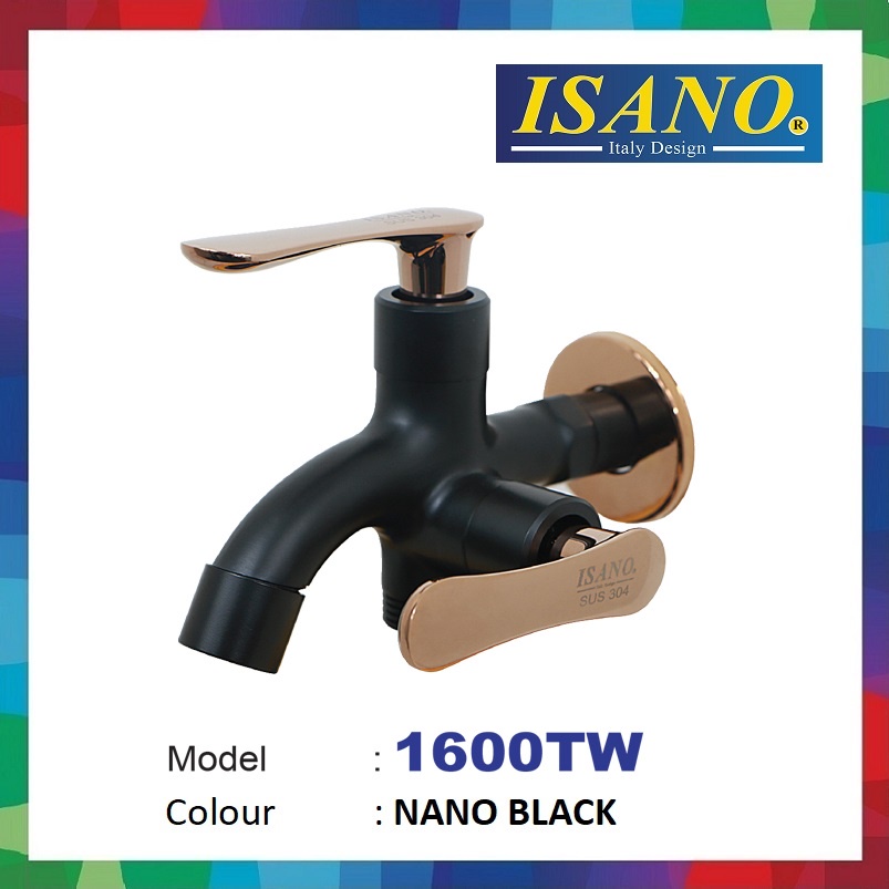 Isano Sink Faucet Stainless Steel SUS 304 Wall / Pillar Water Tap NANO ...