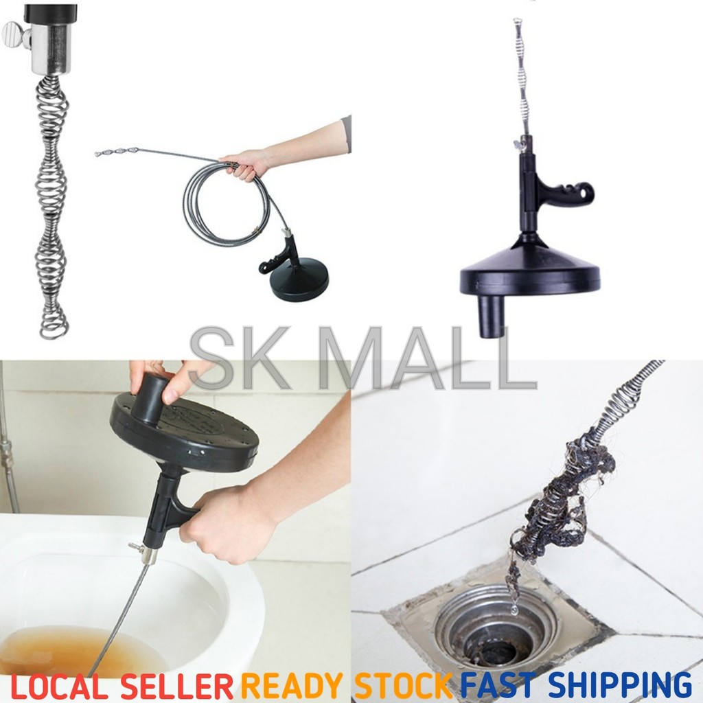 Kitchen Toilet Sewer Pipe Manual Dredger Dredge Cleaner Household Floor ...