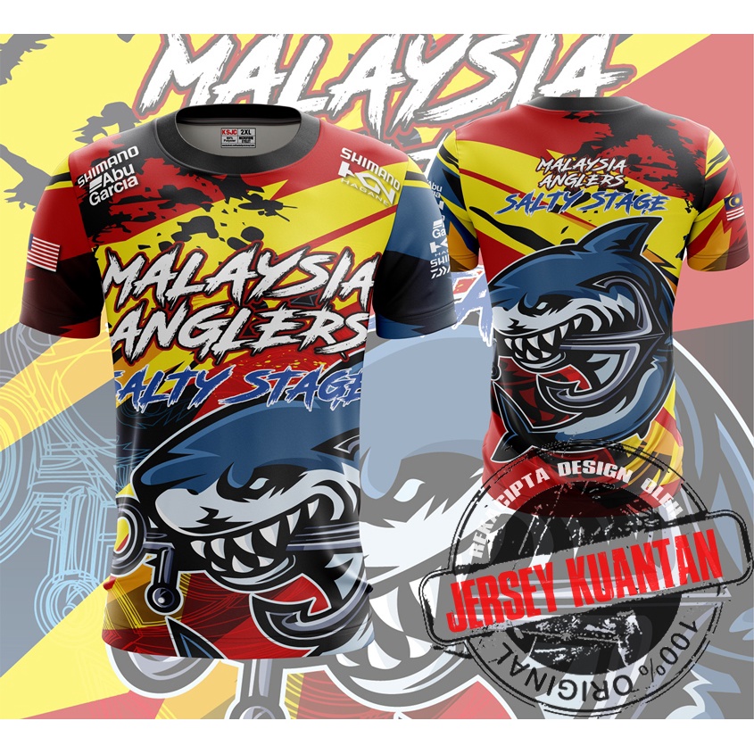 Baju Mancing Anglers Malaysia V9 (Short/LongSleeve) | Shopee Malaysia