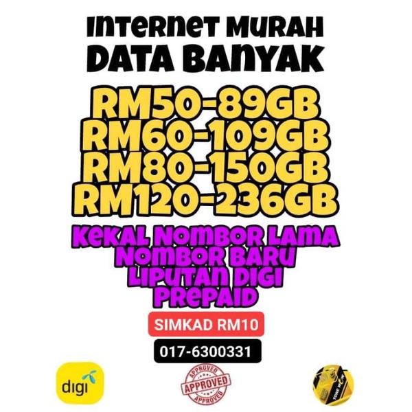 SIMKAD TONEWOW TERBAIK || PREPAID || LINE DIGI | Shopee Malaysia
