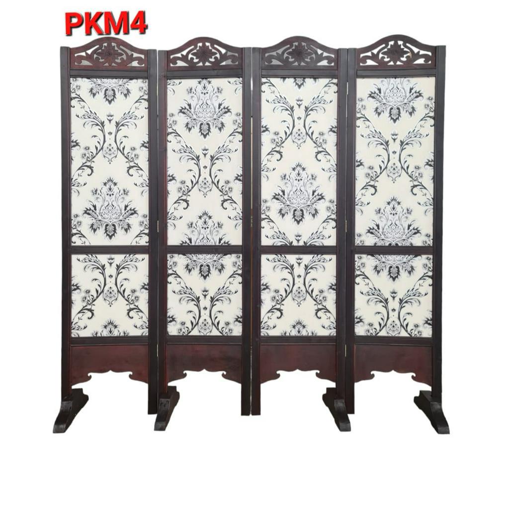 PEMBAHAGI RUANG KAYU / PARTITION KAYU ORIGNAL / WOODEN SCREEN DIVIDER ...
