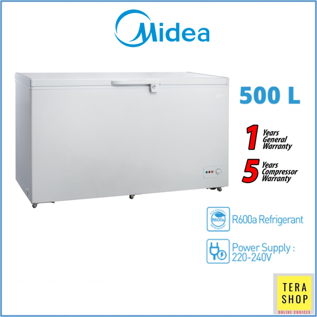 Midea WD-500WR Chest Freezer 500L Peti Beku | Shopee Malaysia