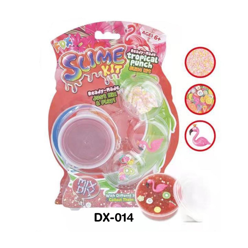 Cute Colourful Slime Kit Mix DIY Slime Murah Slime set Bahan Slime ...