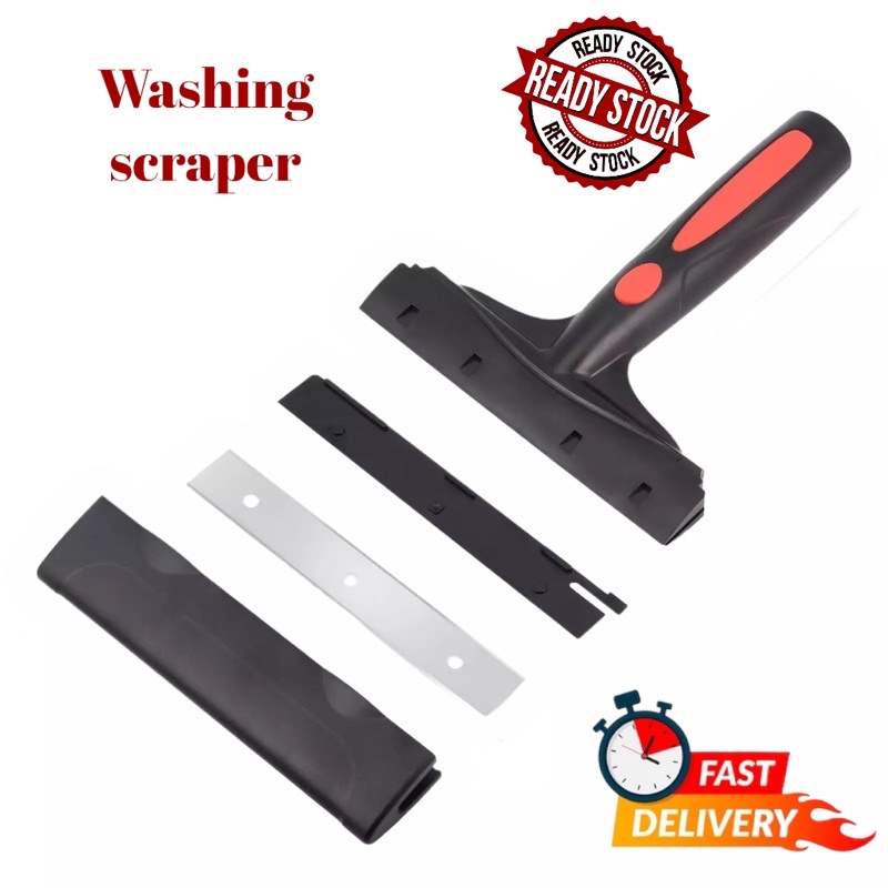 {RDY STOCK} 6-inch Window Washing Scraper window tint tinted clear gum ...