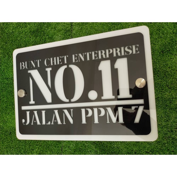 PLAT RUMAH / SIGNAGE RUMAH / SIGNBOARD RUMAH / NOMBOR RUMAH (CUSTOM ...