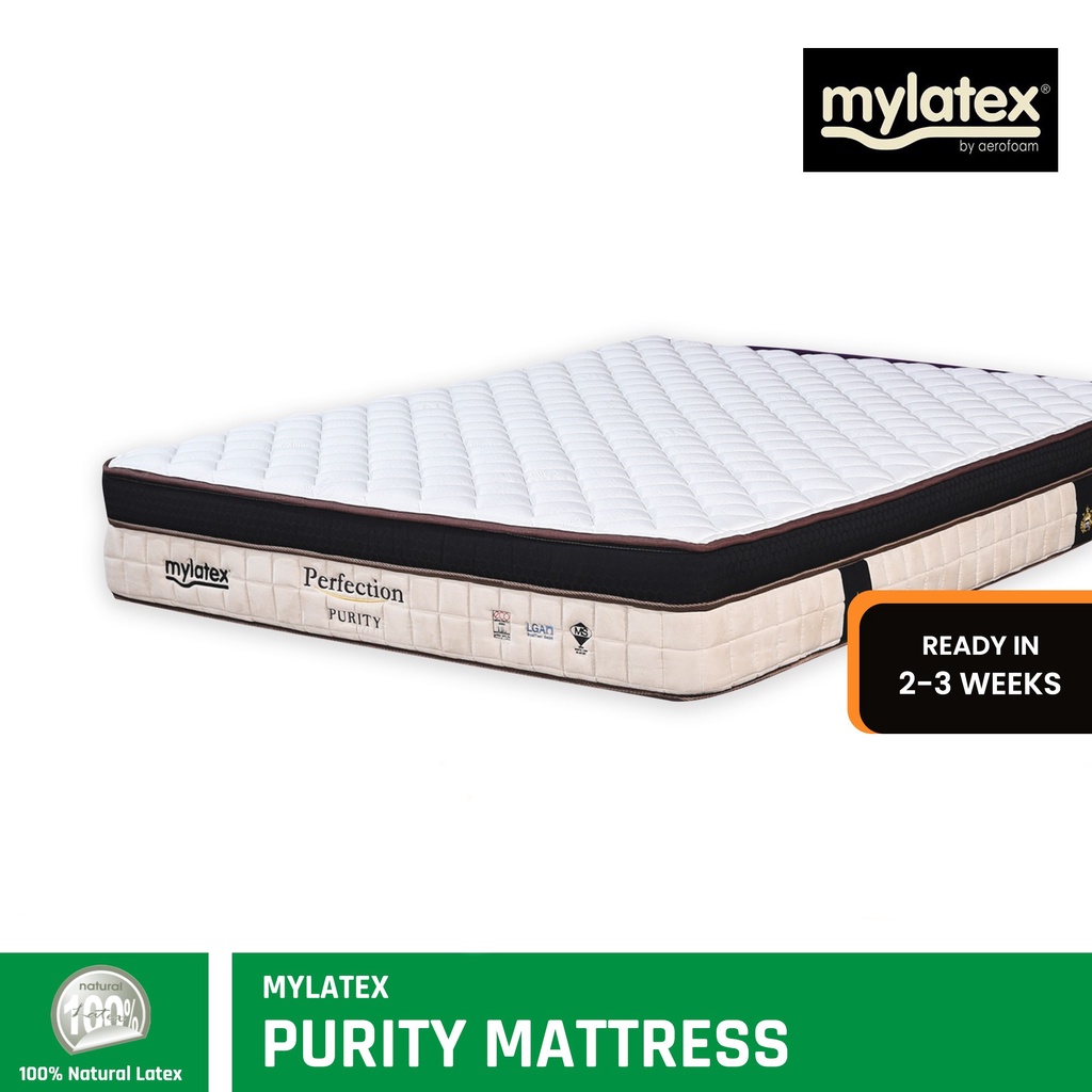 MyLatex PURITY (11 inch), The PERFECTION Series, 100% Natural Latex Orthopaedic Mattress ...