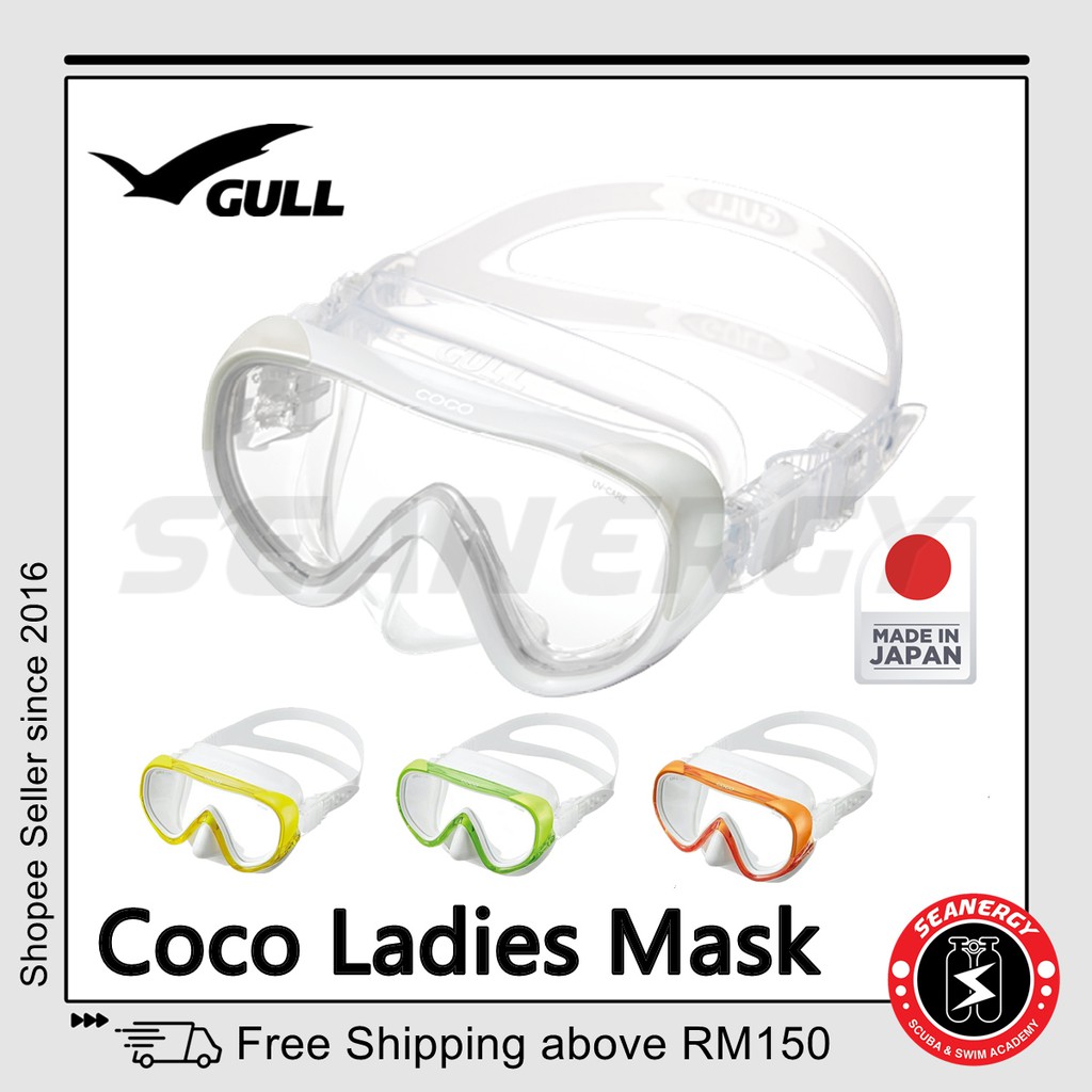 【Clearance】Gull Coco Mask Scuba Diving Mask Snorkeling Mask Free Diving ...