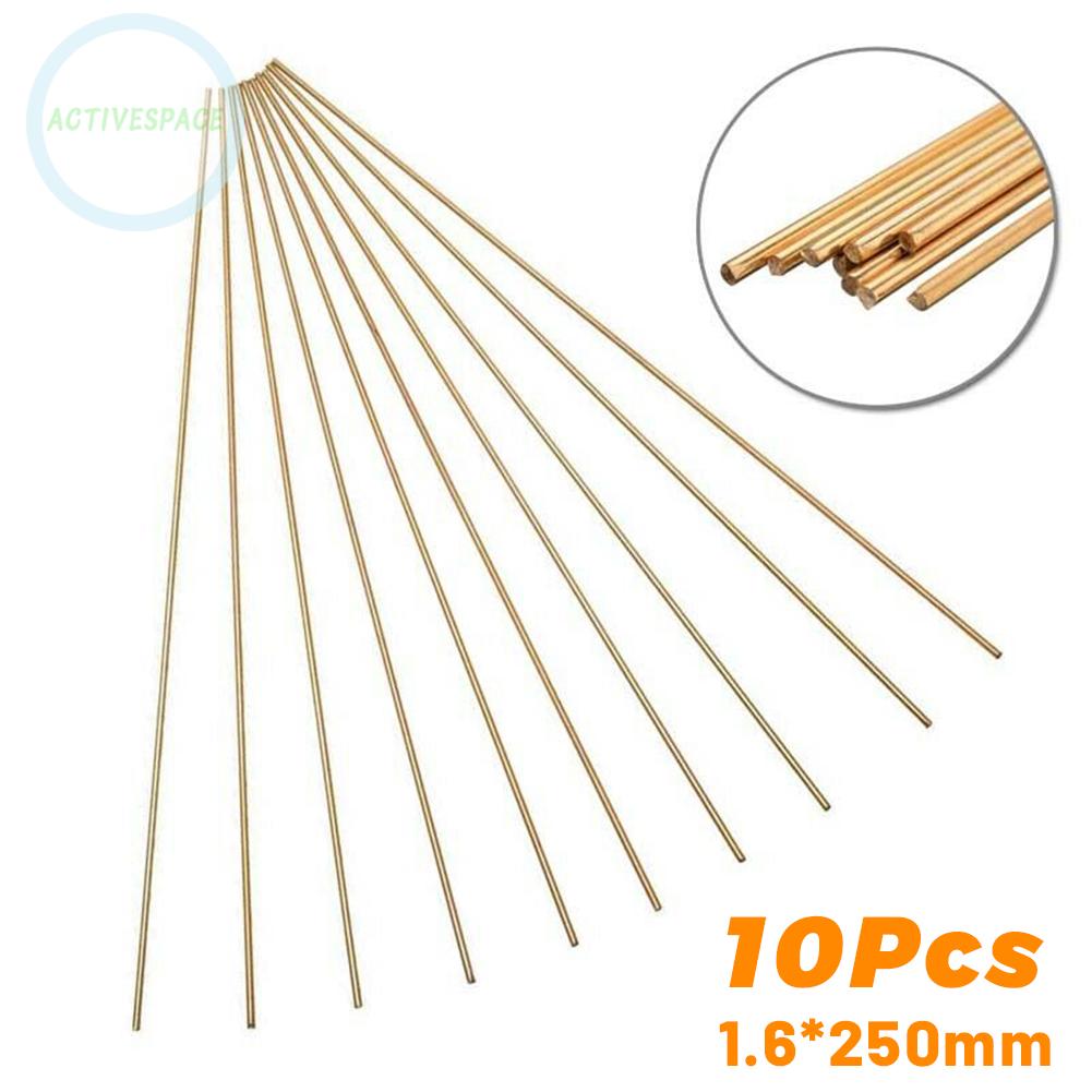 Brass Welding Rod 10 * 10 PC 10 PIECES 10X 10PCS Brass HS221 Gold 1.6 ...