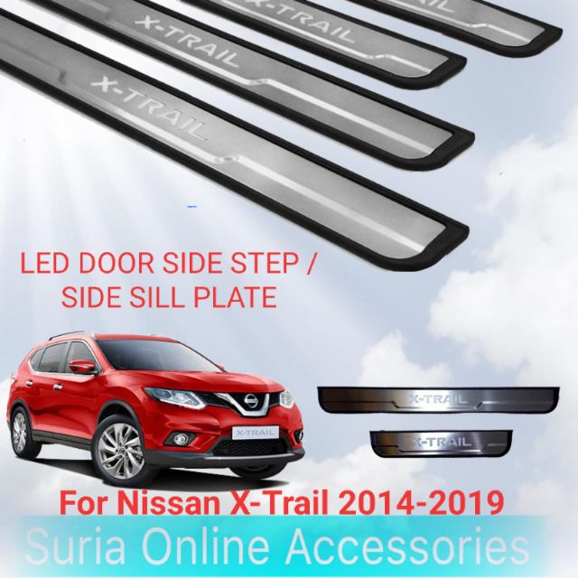 Nissan X-Trail LED Door Side Step/Door Side Sill Stainless Steel Plate ...