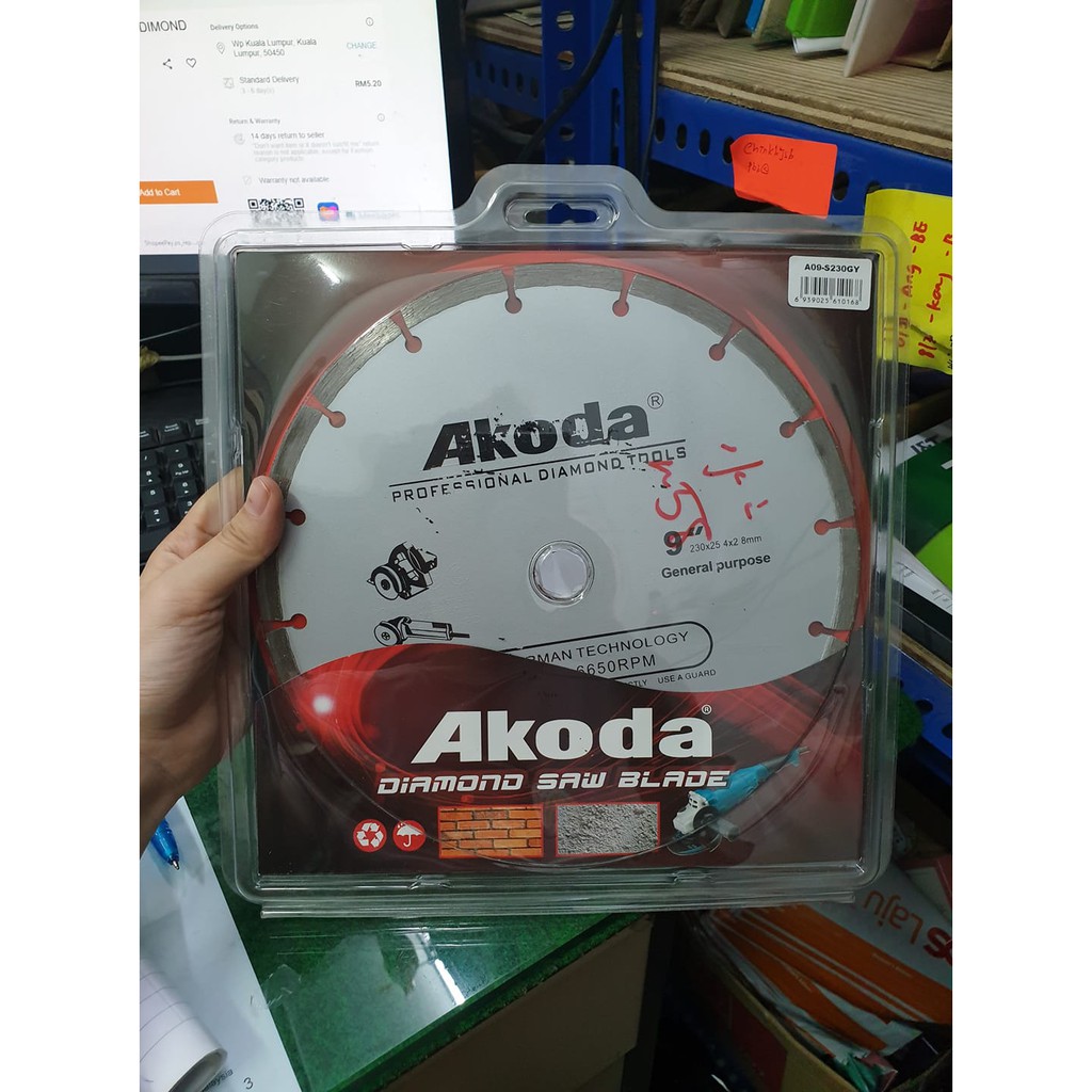 [100% ORIGINAL] AKODA HEAVY DUTY DIAMOND CUTTING WHEEL / DIAMOND SAW ...