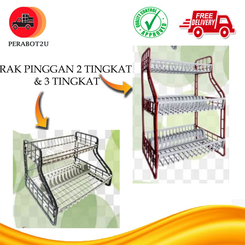 P2U ACE Rak Pinggan / Rak Pinggan Plastik / Dish Rack plastic / Rak ...
