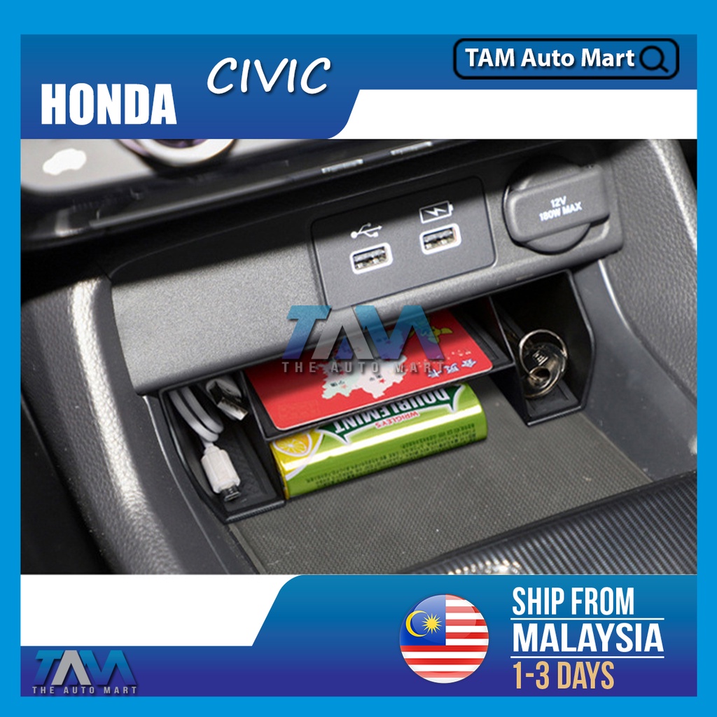 Honda Civic FE 11th Gen Center Console Lower Storage Box Fit For Civic ...