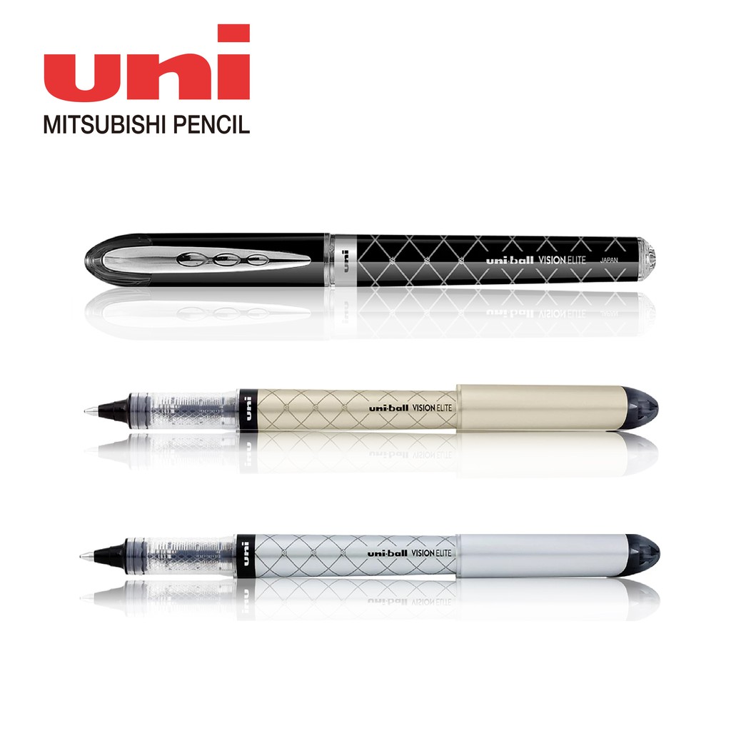 Uni Vision Elite Roller Pen Premium [With Gift Set] 0.8mm - Black Ink ...