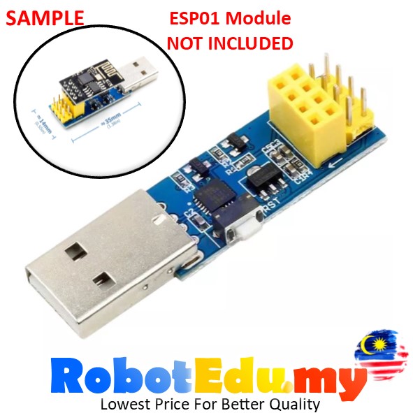ESP01 ESP01S ESP-01 ESP-01S ESP8266 Wifi Module USB Downloader Debug Programmer Adapter Flash ...