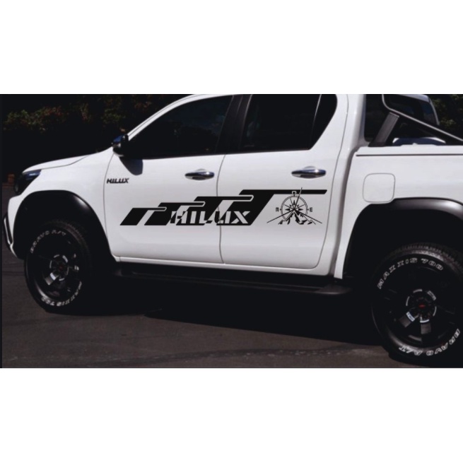 TOYOTA HILUX 2x body decal side vinyl graphics racing sticker logo ...