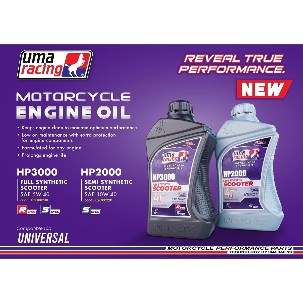 UMA RACING motor engine oil minyak hitam ( SCOOTER MODEL ) Semi ...