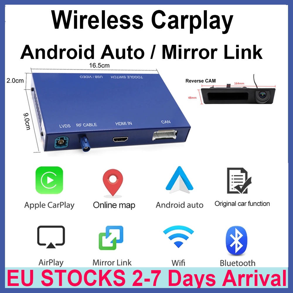 Wireless Apple CarPlay Decoder Box for BMW F10 F01 F02 F11 F20 F25 F26 ...