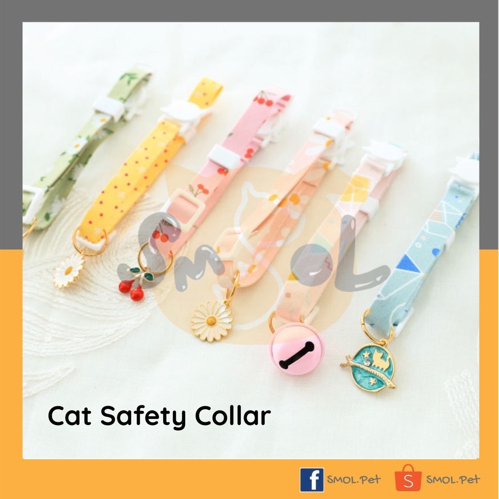 Pet Collar Adjustable Dog Cat Rabbit Collar Safety Lock Breakaway ...