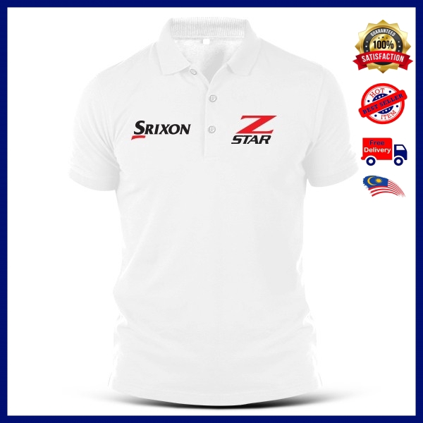Srixon Embroidery Sports Unisex Golf Tshirt T-Shirt Sand Wood Iron ...