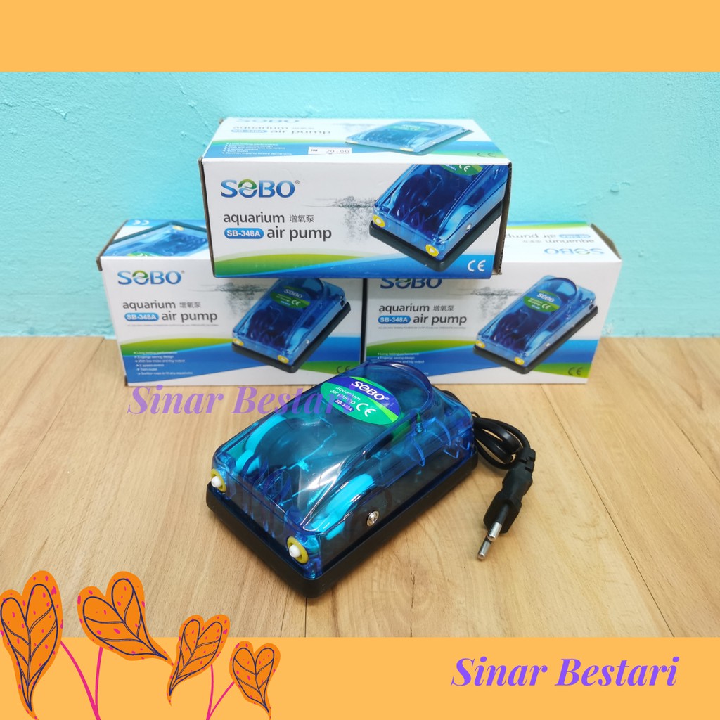 Original Malaysia Socket Sobo Air Pump Pam Fish o2 oksigen oxygen ...