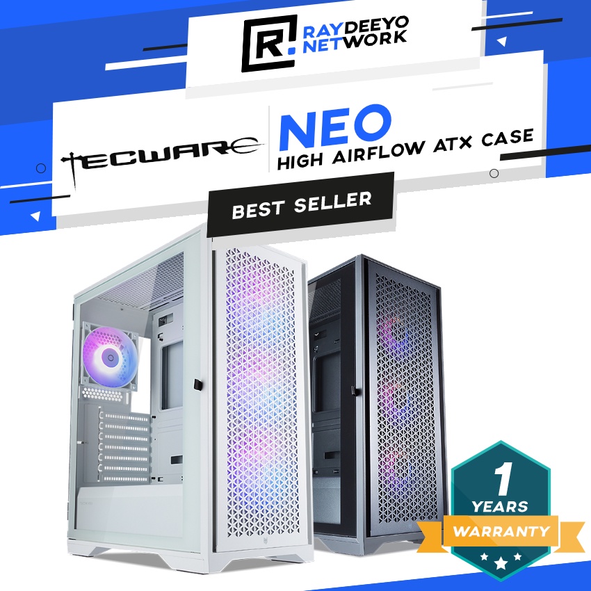 Tecware Neo TG ARGB ATX Case [Optimized for High Airflow] | Shopee Malaysia