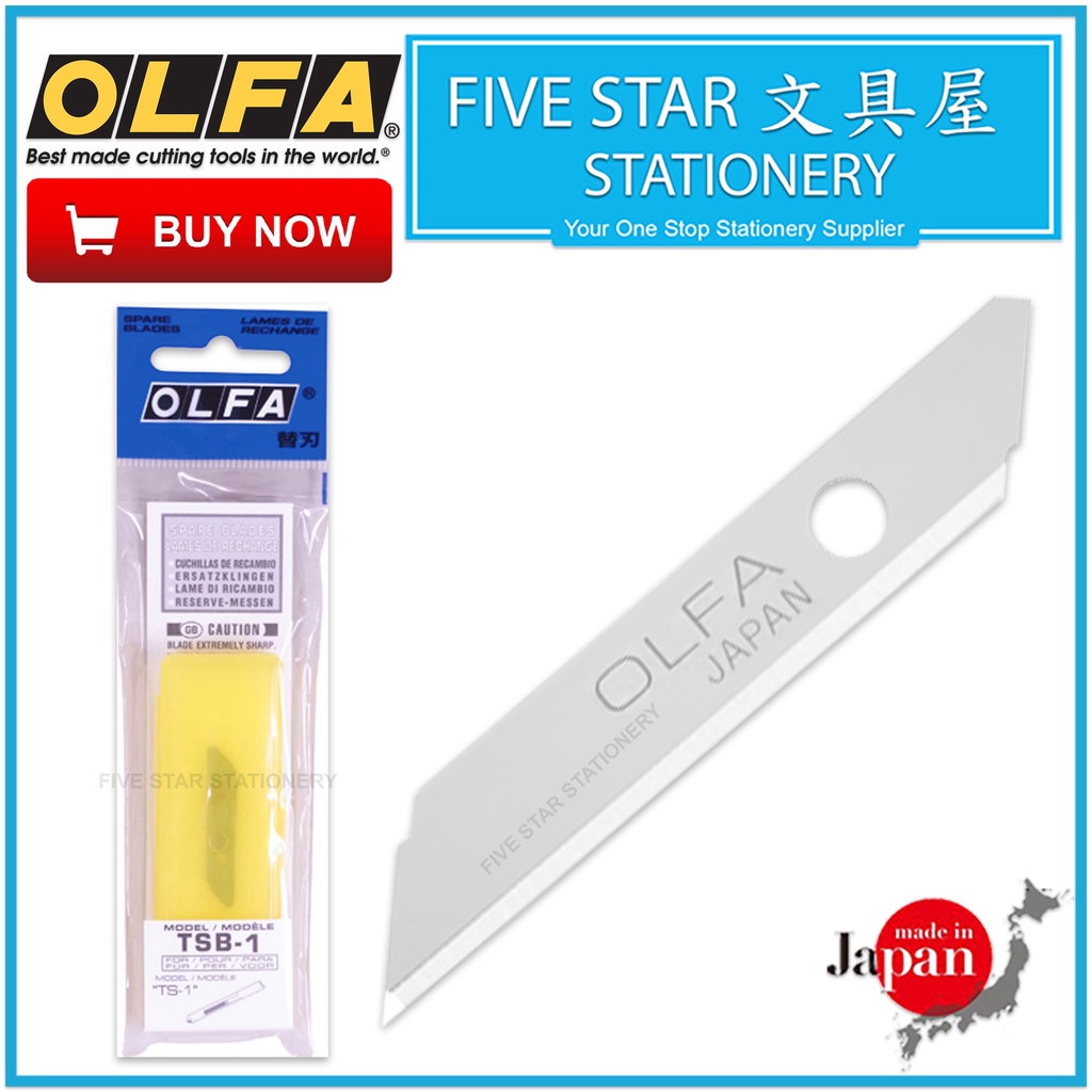 fivestar2u Olfa TSB-1 Blade Top Sheet Cutter Replacement Spare Blade Pisau Mata Tajam Olfa ...