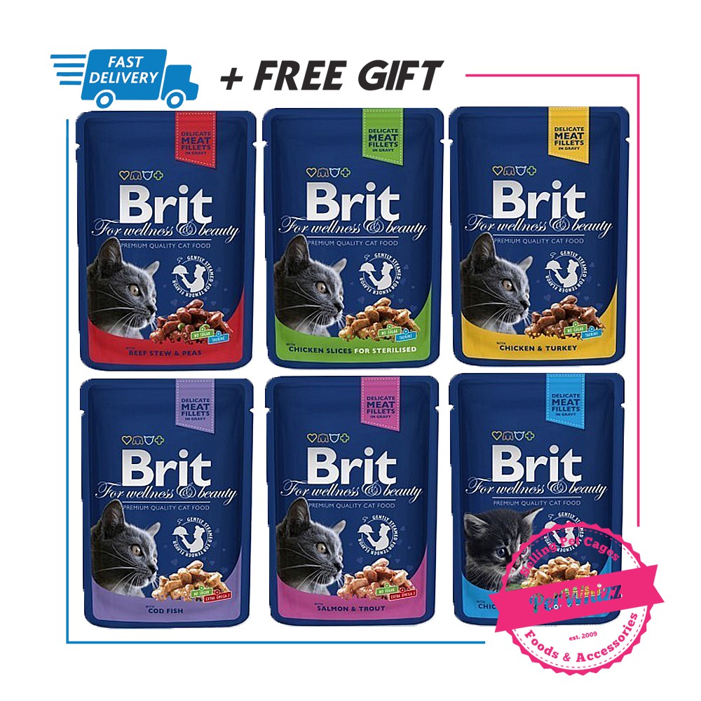 Brit Cat Pouch 100g X 1 ( CAT WET FOOD ) | Shopee Malaysia