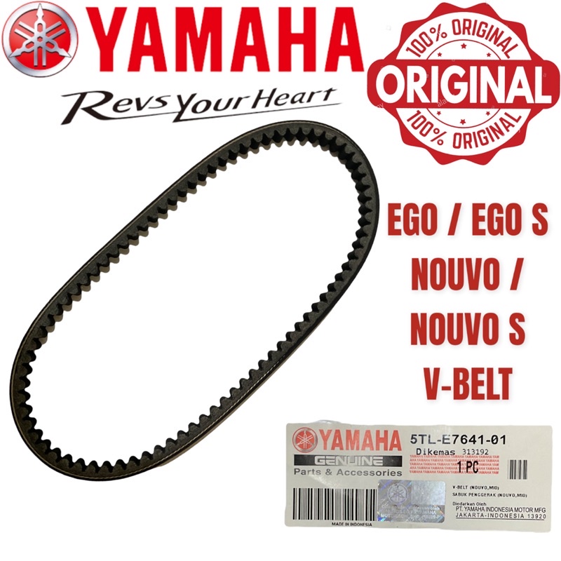 YAMAHA EGO / EGO S / NOUVO / NOUVO S TIMING BELT 100% ORIGINAL V-BELT / DRIVE BELT / BELTING ...