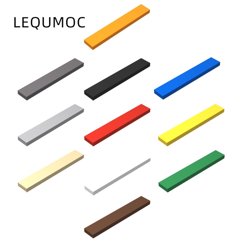 lego parts 6636 normal 1x6 glossy plate Flat tile 20pcs | Shopee Malaysia