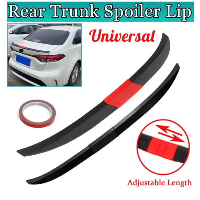 💥NEW STOCK💥Universal Adjustable length Trunk Bonet Spoiler Matte Black ...