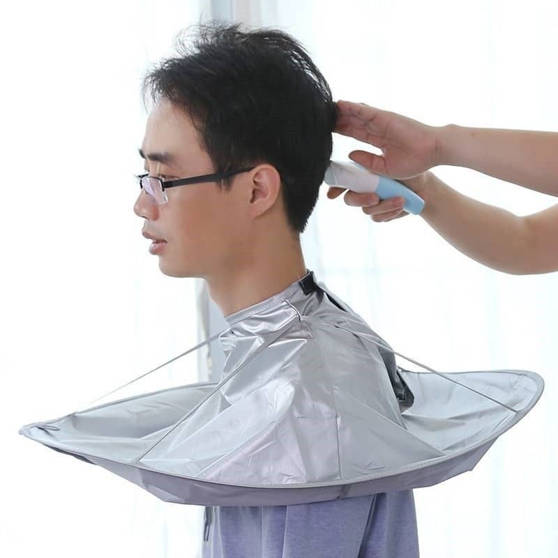 Family Barbers Cape Cloak Salon Hair Cutting Trimming Cover Umbrella ...