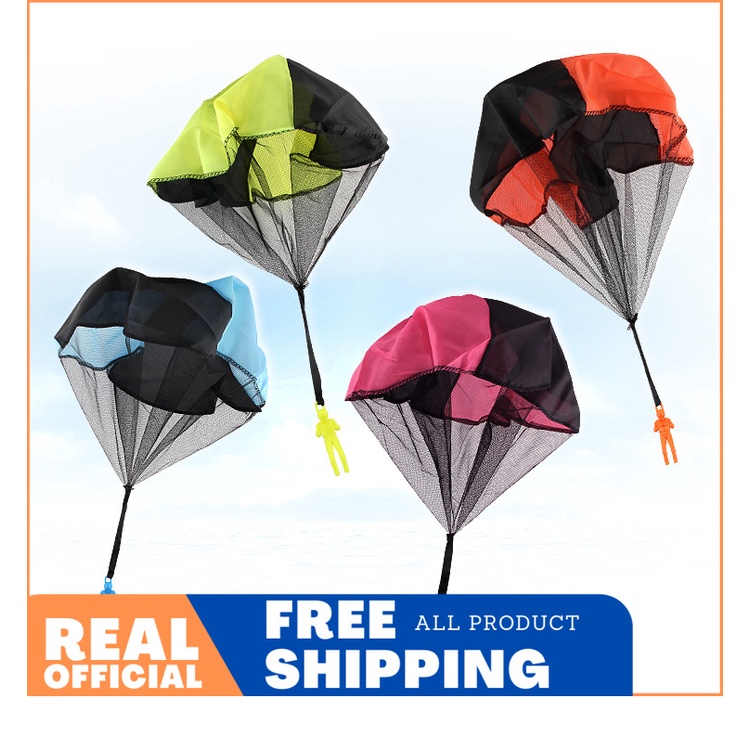 ⭐ REAL⭐ Hand Throwing Mini Soldier Parachute Kid Outdoor Toy Game ...