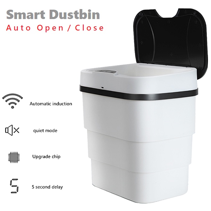 Automatic Touchless Motion Sensor Collapsible Electronic Fold Dustbin ...