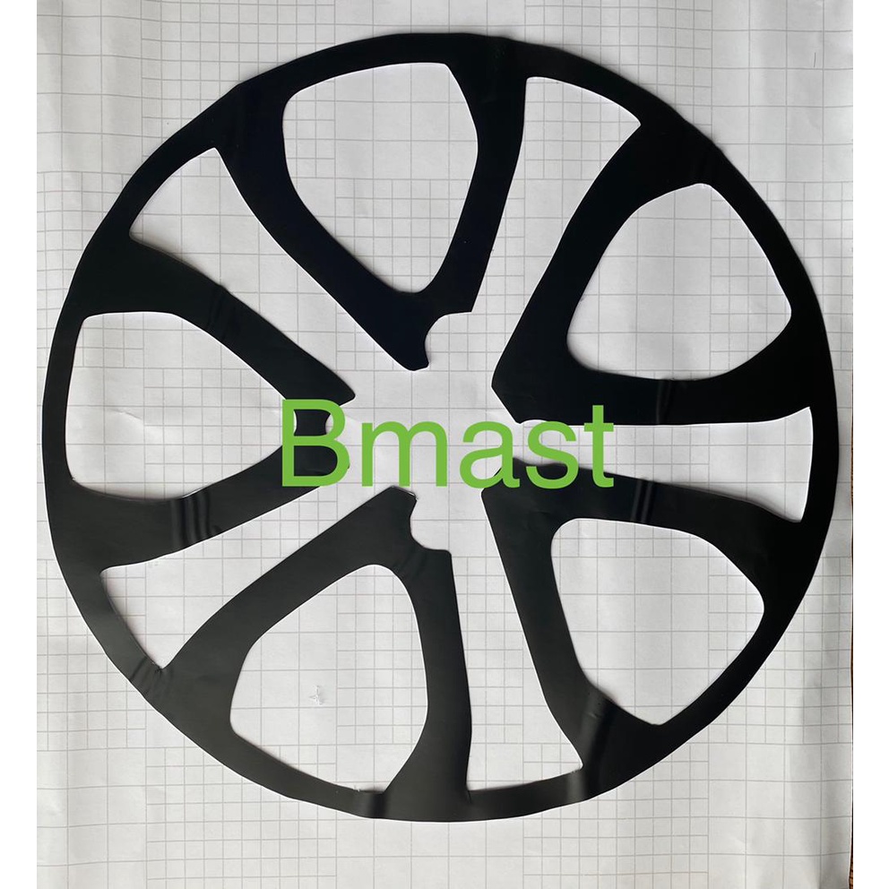 Wheel sticker DIY Costum Myvi Standard Sportrim Wrap 15" (only for 1 ...