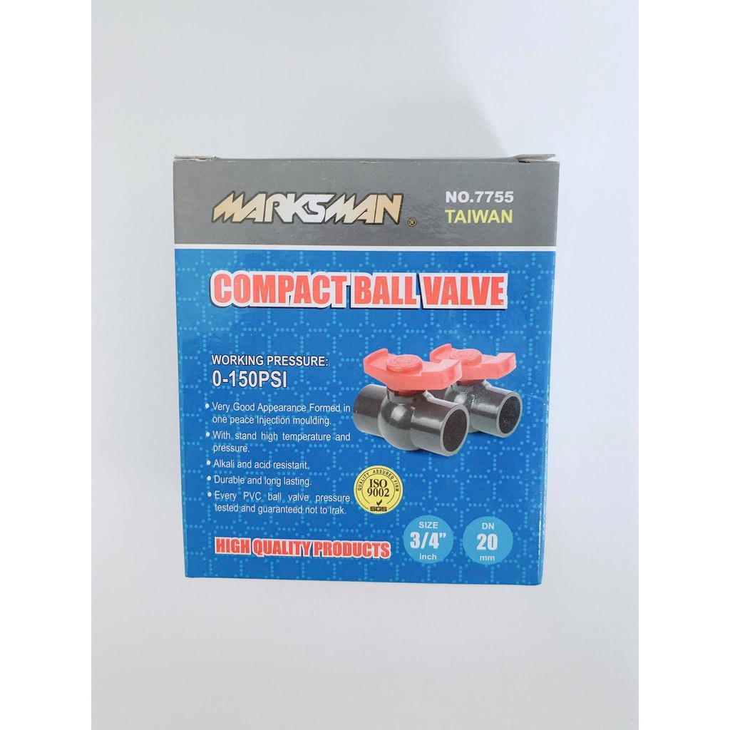 Ready Stock!! 3/4 inch PVC Compact Ball Valve / DN-20mm | Shopee Malaysia