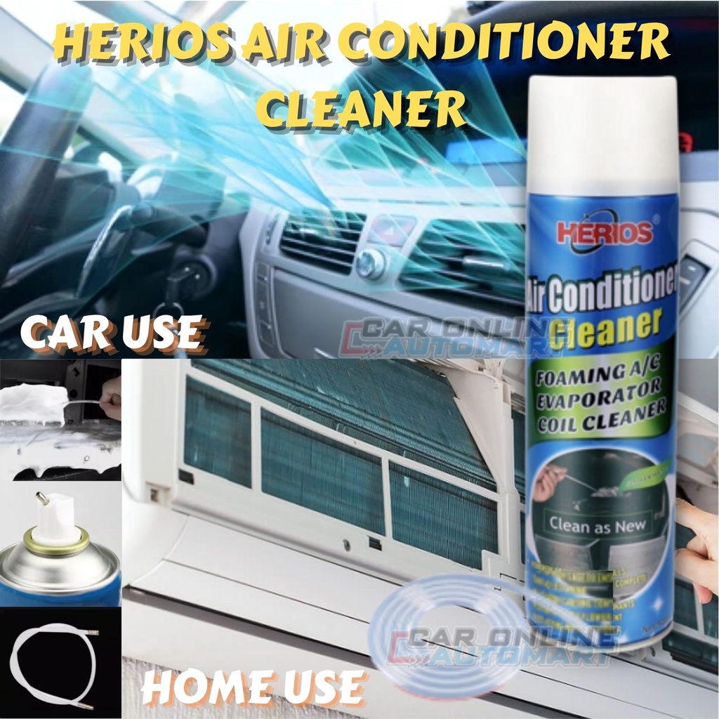 500ML Air Conditioner Foam Spray Cleaner Car Evaporator Coil Treatment ...