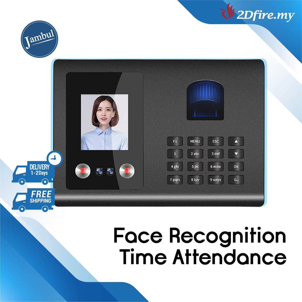 Face Recognition Fingerprint Attendance Machine Password Time Clock ...