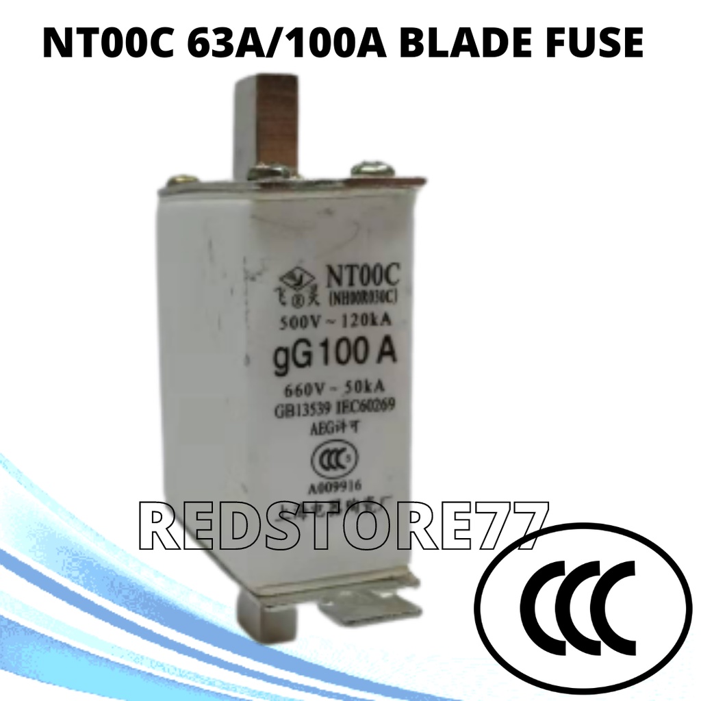 NT00C 63A / 100A BLADE FUSE / CUT OUT FUSE / HANDLE TYPE CUT OUT FUSE ...