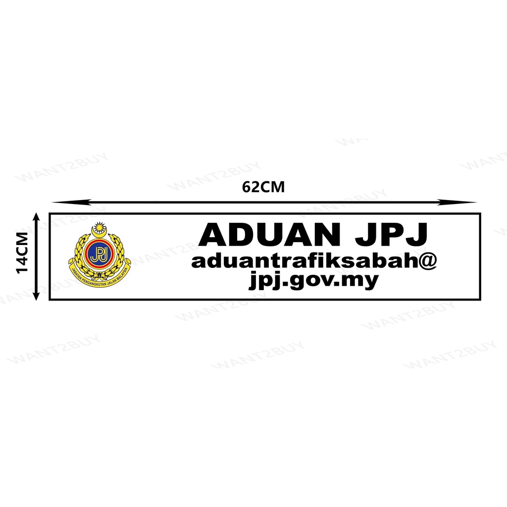 1pcs A C T KA Commercial Lorry Sticker JPJ Pass Stiker Lori Puspakom 80 ...