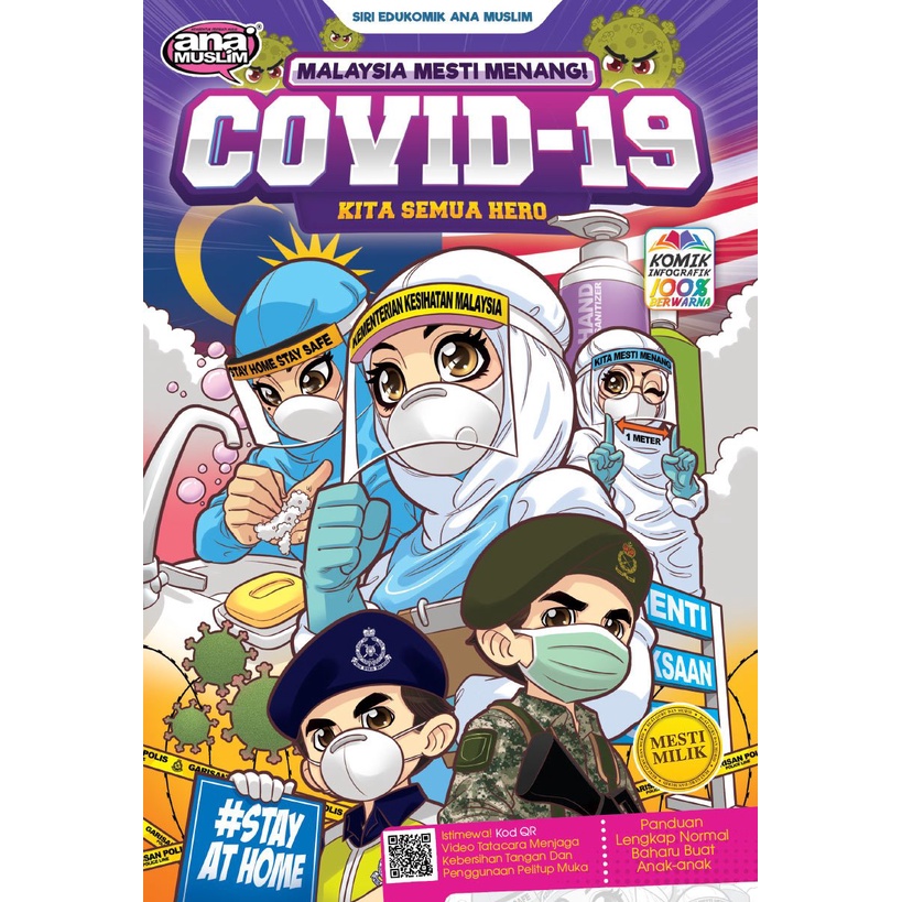 Komik Ana Muslim Covid-19 Kita Semua Hero - Buku Cerita Edukomik Kanak ...