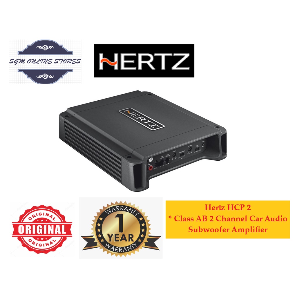 Hertz HCP 2 - Class AB 2 Channel Car Audio Subwoofer Amplifier 400 Watts | Shopee Malaysia