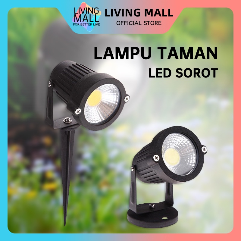 Led Yard Spotlight Lamp 5W Outdoor Terrace Garden Spotlight Plug Spot ...