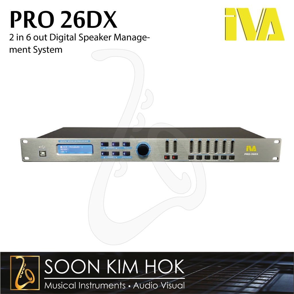 IVA PRO 26DX 2 in 6 out Digital Speaker Management System (PRO 26DX ...