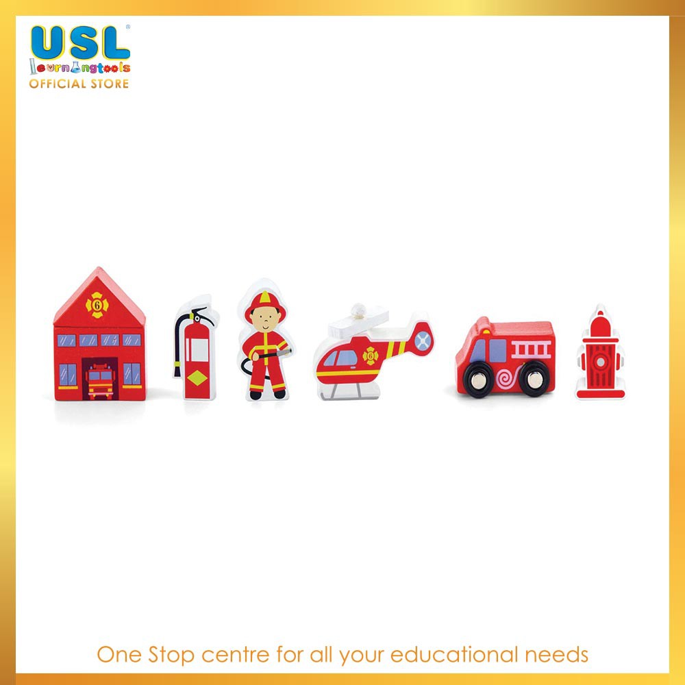 Train Set Accessory - Fire Station - Pretend Play & Play Vehicles ...