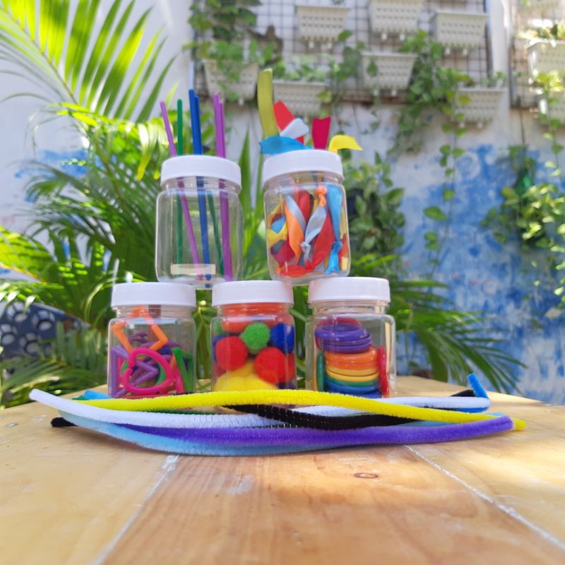 Engaging Montessori Busy Jar Toy: Enhance Fine Motor Skills and Sensory ...