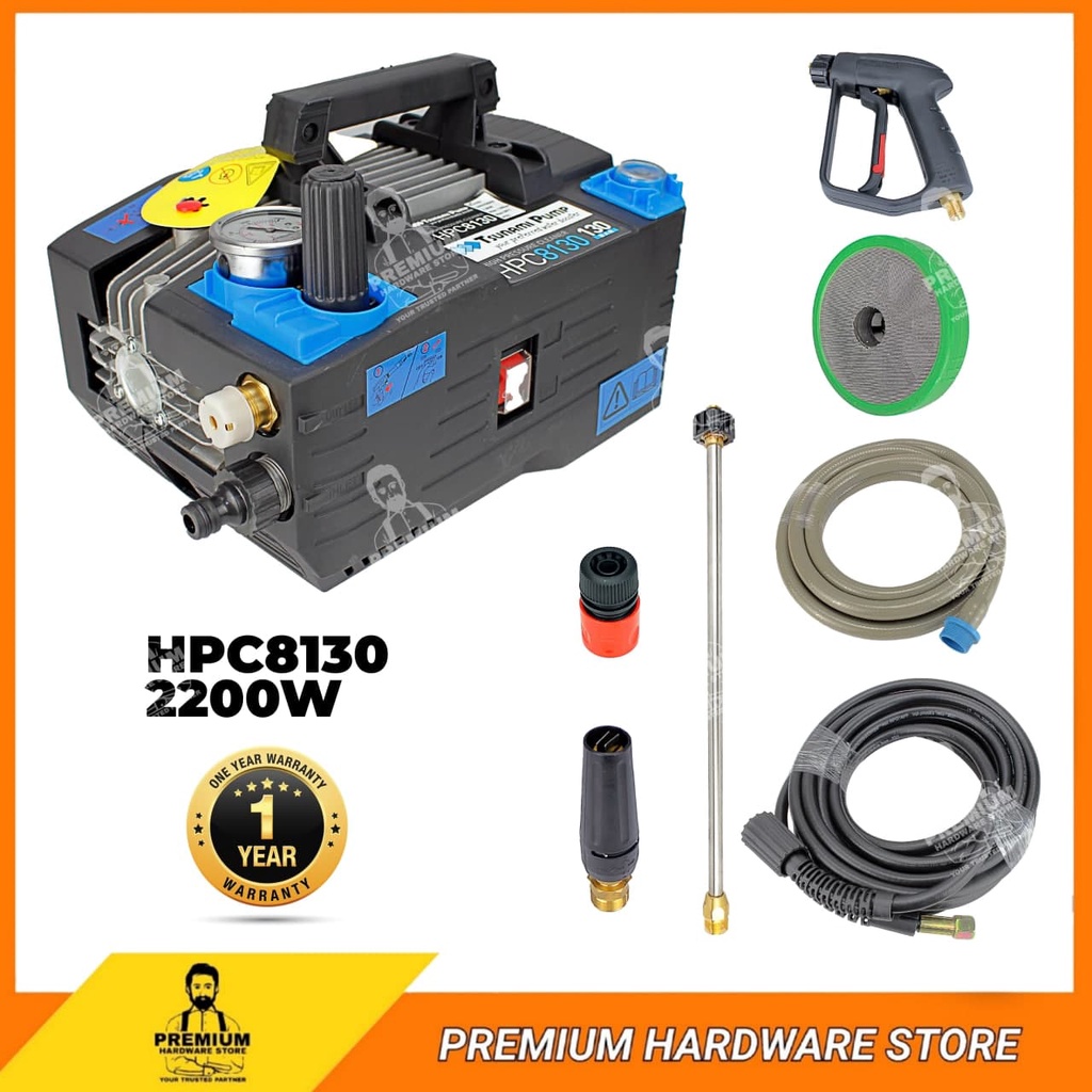 TSUNAMI HPC8130 130Bar 2200W Induction Motor High Pressure Cleaner ...