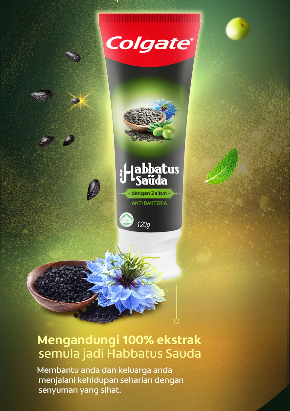 Colgate Habbatus Sauda Olive Toothpaste (120g) | Shopee Malaysia