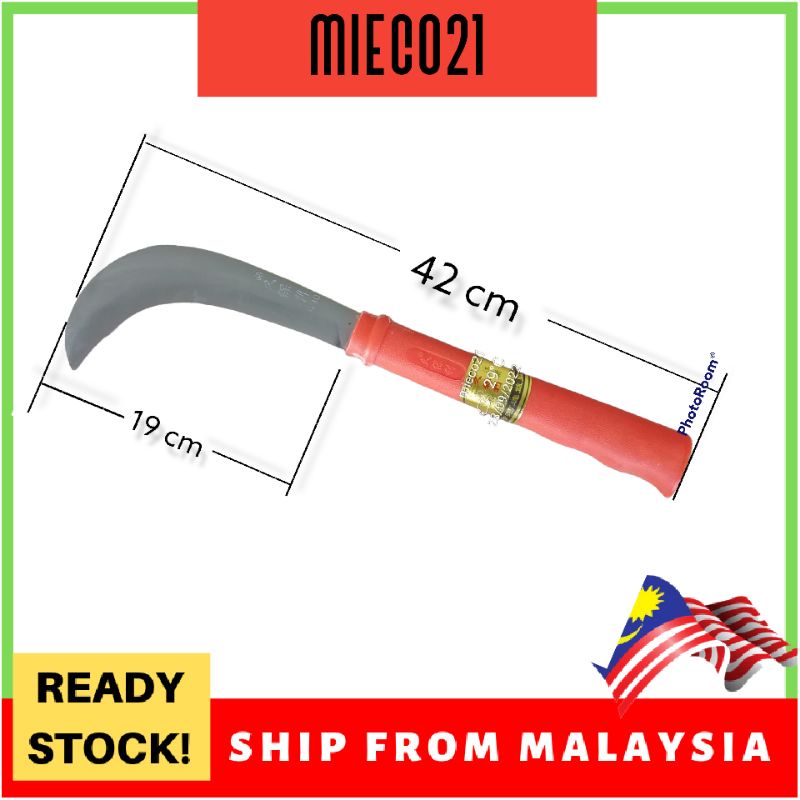 Pisau Sabit Rumput Padi Hulu Pvc Pisau Sabit Menebas | Shopee Malaysia