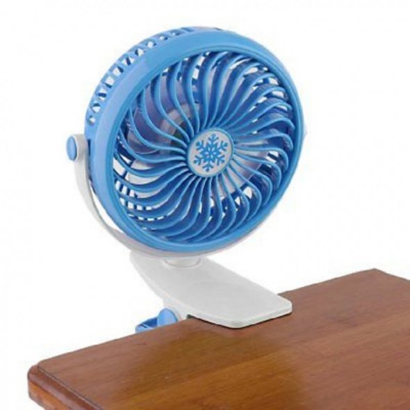 360 rotary adjust mini cooling fan with clip desktop rechargeable USB ...